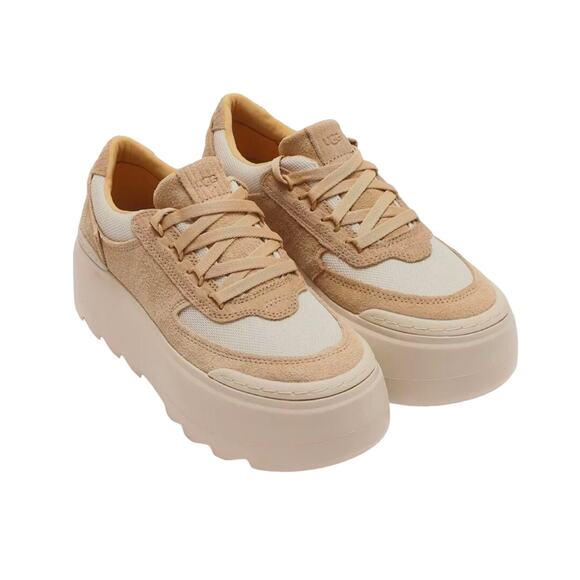 UGG | Shoes | Ugg Marin Mega Lace Sand Trainer Platform Sneakers Tan ...